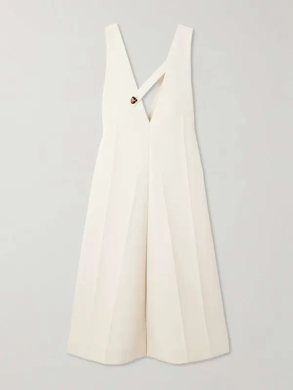 Carven Embellished Wool-blend Midi Dress