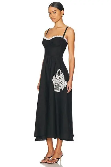 Alejandra Alonso Rojas Bustier Maxi Dress