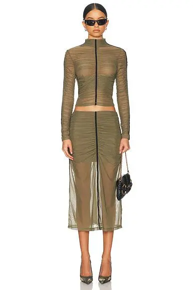 DIESEL® Long Sleeve Gathered Top