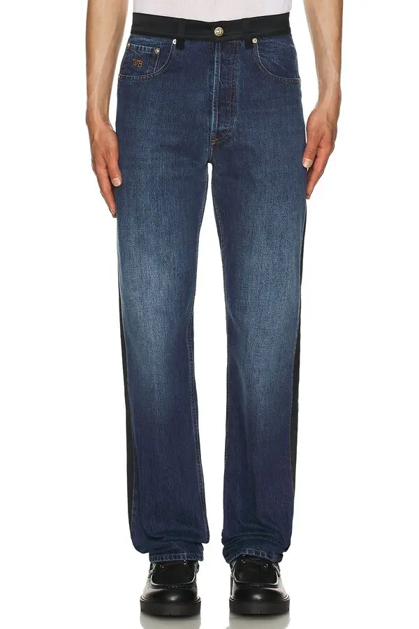 WALES BONNER Echo Jeans - Indigo