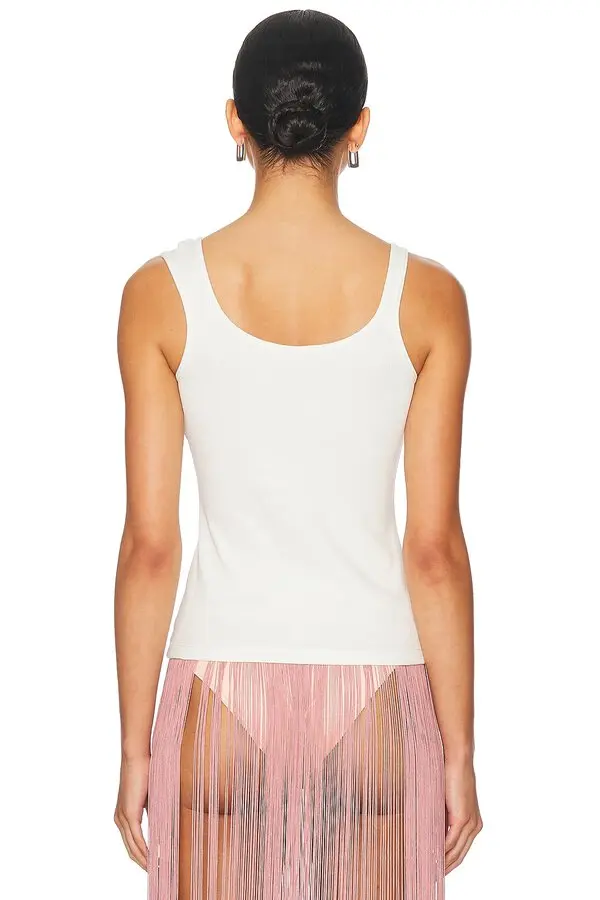 Blumarine Ribbed Tank Top