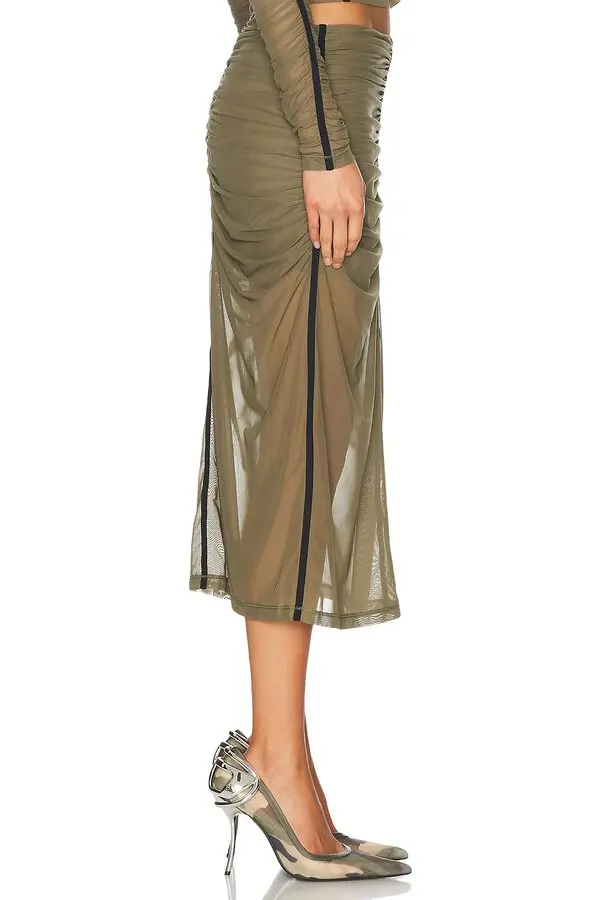 DIESEL® High Waisted Midi Skirt