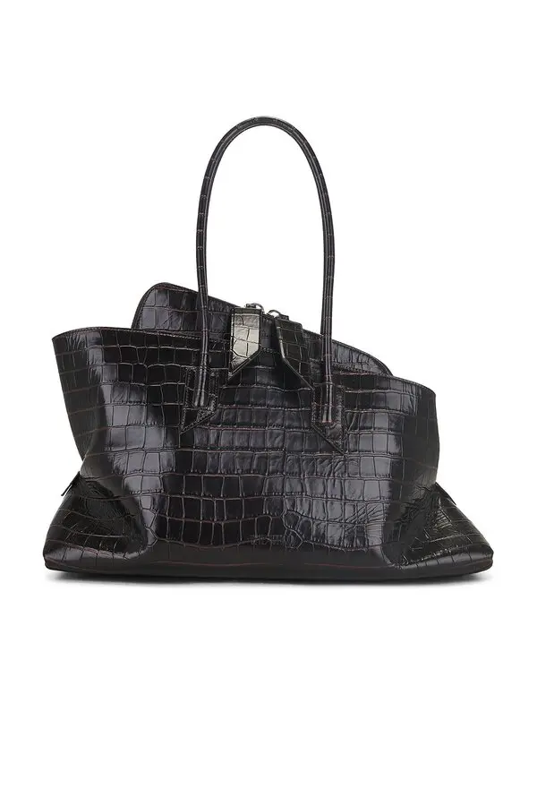 Attico La Passeggiata Top Handle Bag - Coffee