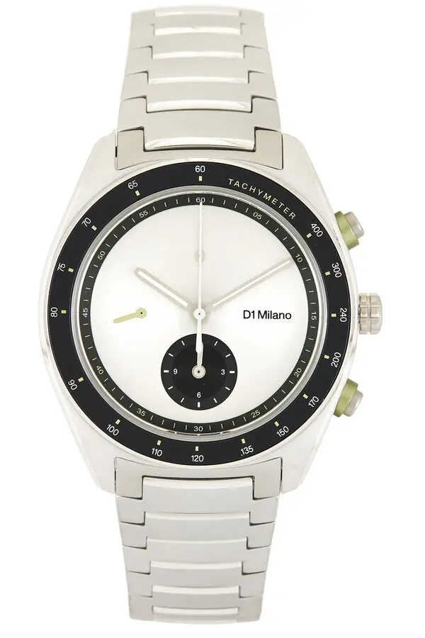 D1 MILANO Cronografo 40mm Watch - Essential White