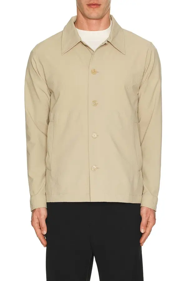 Nn07 Zander Overshirt In Beige