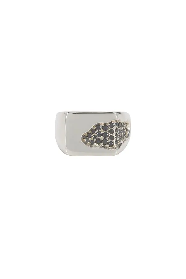 ELLIE MERCER One Piece Ring - Black Diamond