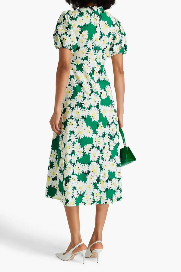 Diane Von Furstenberg Koren Midi Dress - Green - 70% Off | Editorialist