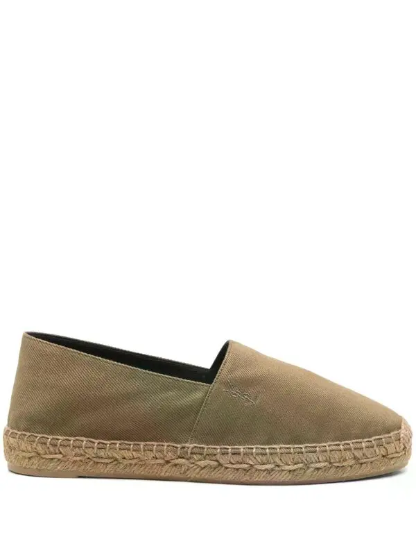 Saint Laurent Cotton Espadrilles - Green