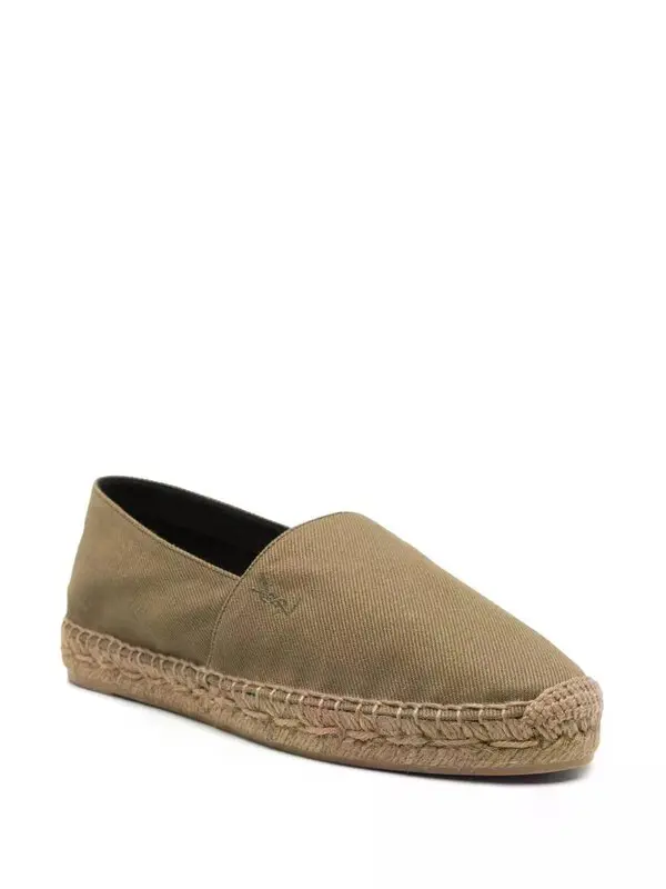 Saint Laurent Cotton Espadrilles - Green