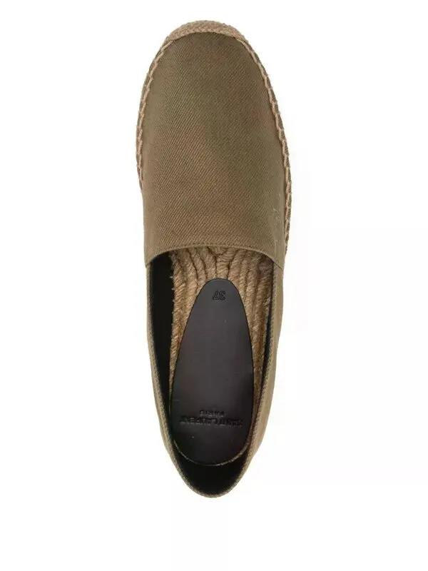 Saint Laurent Cotton Espadrilles - Green