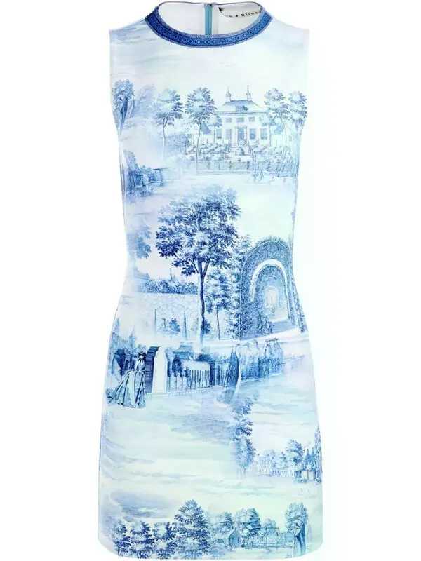 Alice + Olivia Wynell Mini Dress - Blue