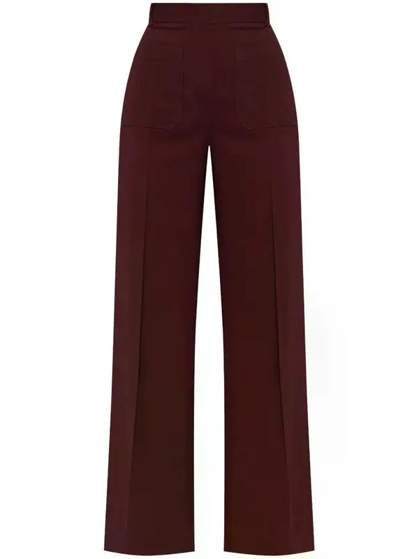 Victoria Beckham Alina Palazzo Pants - Red