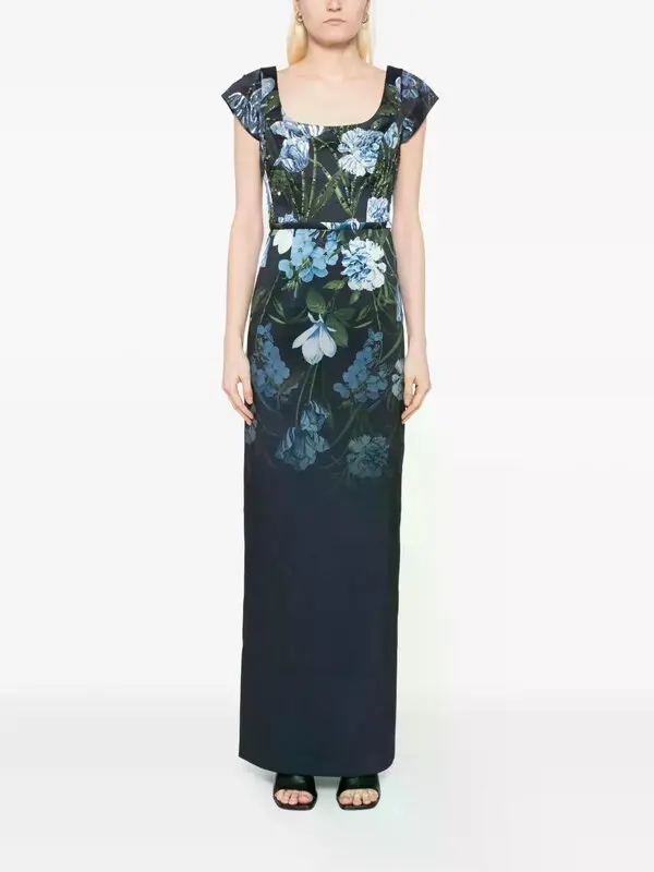 Sachin & Babi Embellished Grace Gown - Blue
