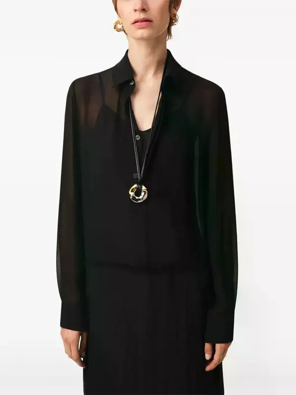 AMI Paris Pleated Maxi Dress