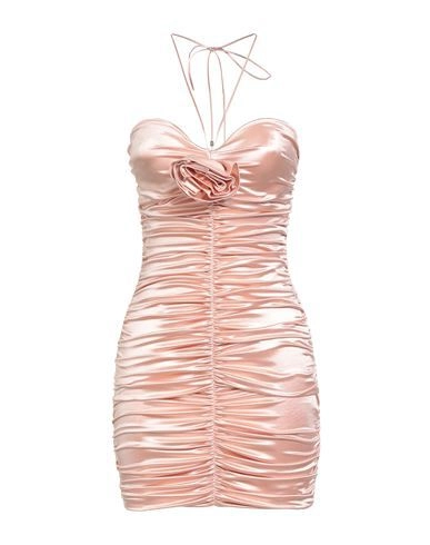 Elisabetta Franchi Mini Bodycon Halterneck Dress - Blush