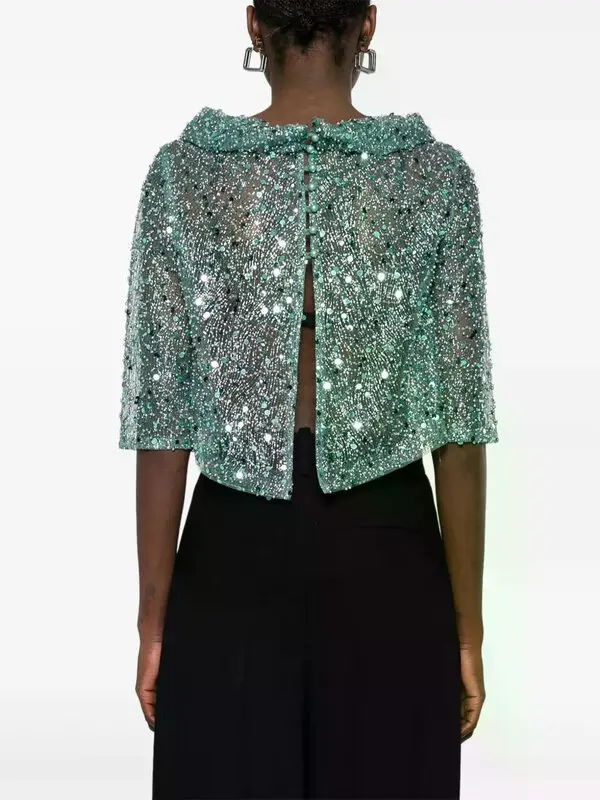FELY CAMPO Sequined Top