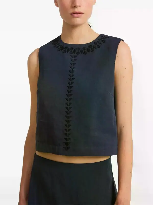 YVES SALOMON Embroidered Top