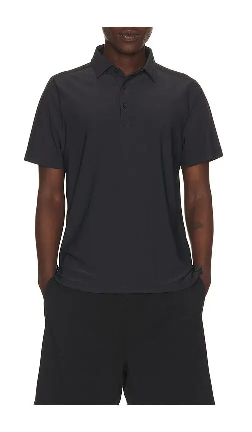 RHONE Regatta Pique Polo In . Also - Black