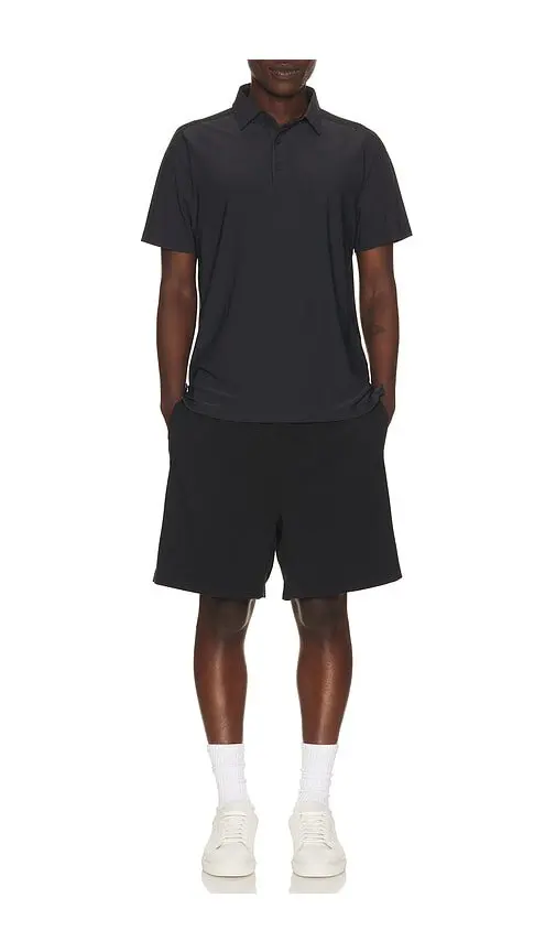 RHONE Regatta Pique Polo In . Also - Black