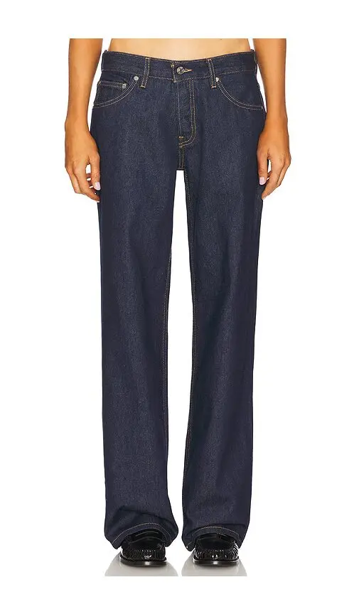 EB DENIM Low Rise Baggy Jeans - Blue