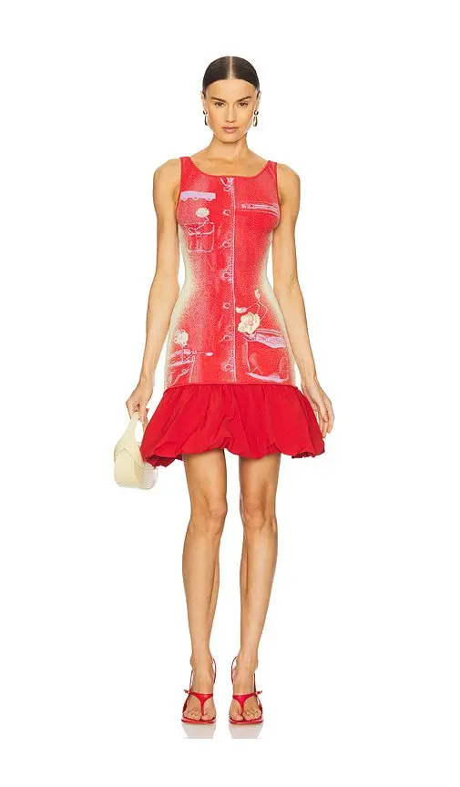 Ph5 Daphne Reversible Tank Dress - Red