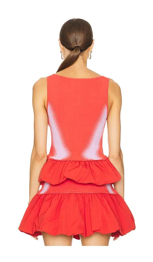 Ph5 Sleeveless Square Neck Top With Bubble Hem