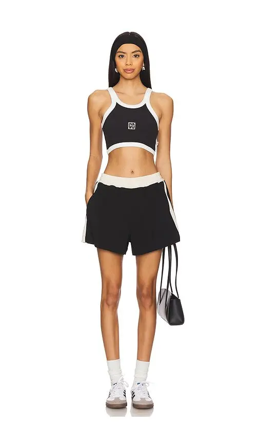 ARAMINTA JAMES Monogram Cropped Tank