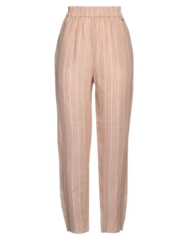 Armani Exchange Cotton Striped High Waisted Pants