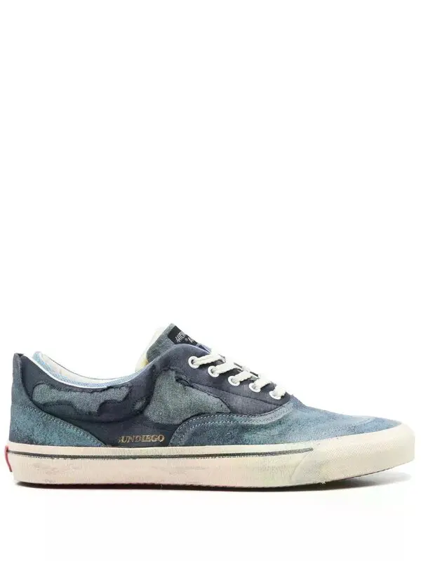 HIDNANDER Denim Low Top Sneakers