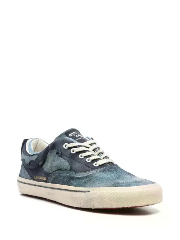HIDNANDER Denim Low Top Sneakers