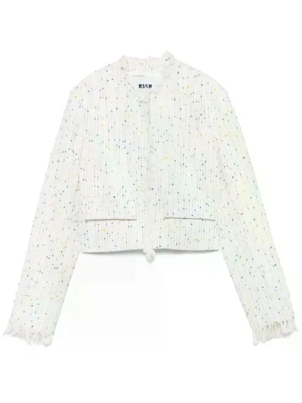 MSGM Frayed-edge Jacket