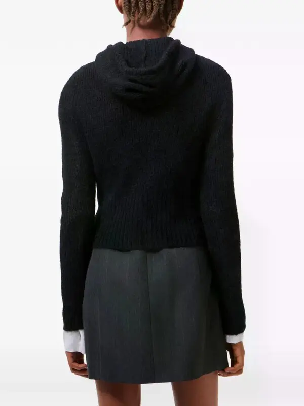 Our Legacy Fine-knit Zip-up Hoodie - Black