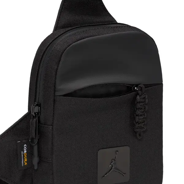 JORDAN Logo Embossed Hip Bag - Black
