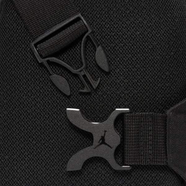 JORDAN Logo Embossed Hip Bag - Black