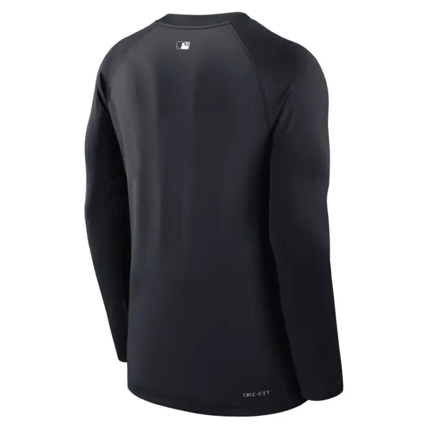 Nike New York Yankees Authentic Collection Game Time Dri-fit Mlb Pullover Crew