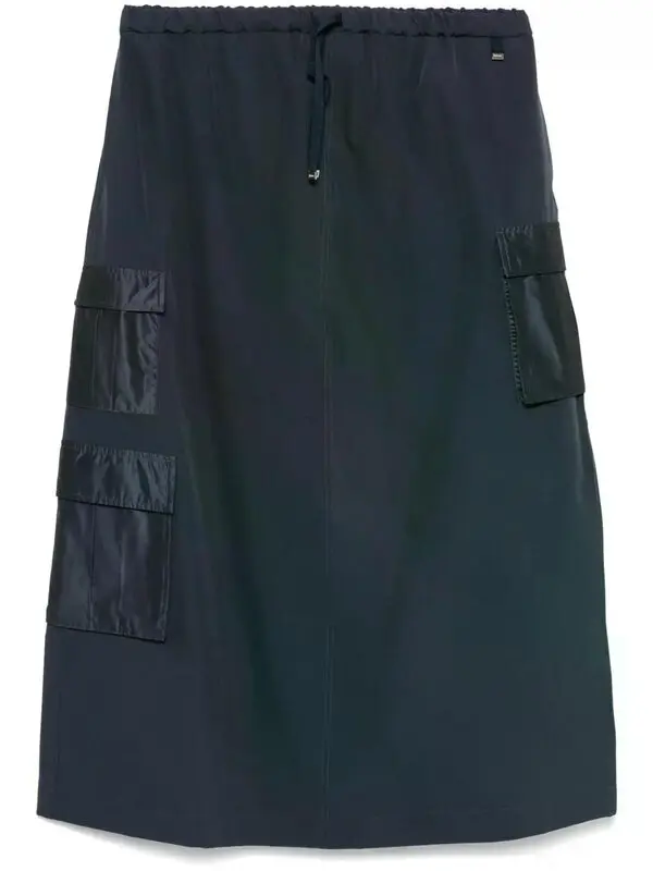 Herno Drawstring Midi Skirt