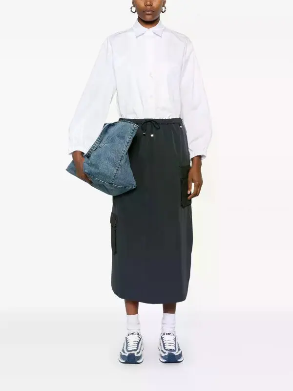 Herno Drawstring Midi Skirt