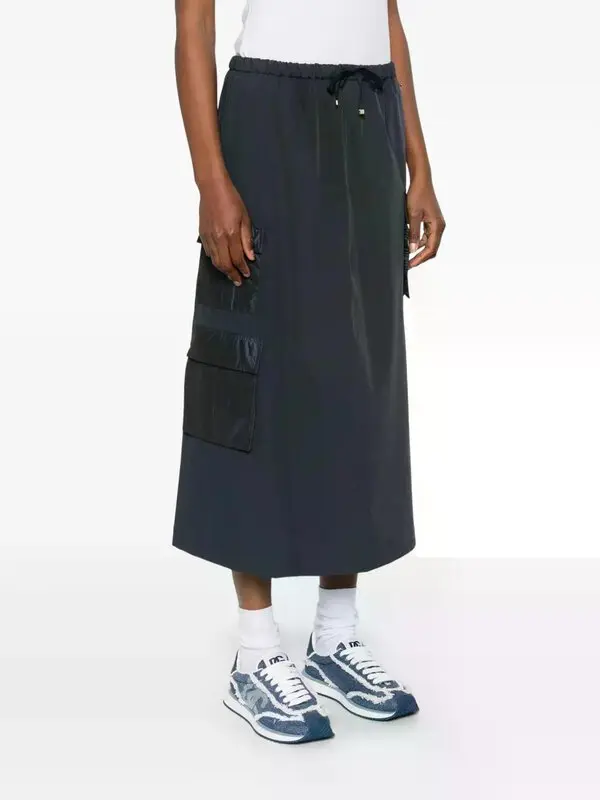 Herno Drawstring Midi Skirt