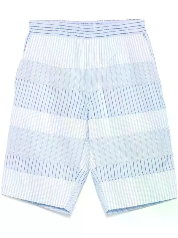 Comme Des Garçons Striped Layered Shorts