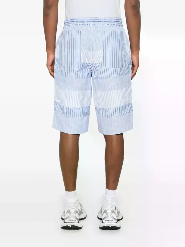 Comme Des Garçons Striped Layered Shorts
