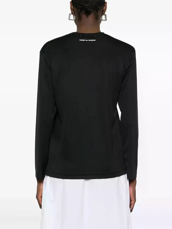 Comme Des Garçons Logo-print T-shirt - Black