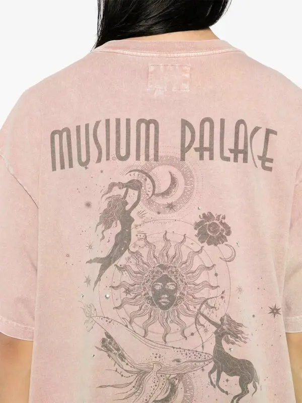 MUSIUM DIV. Logo-print T-shirt - Pink