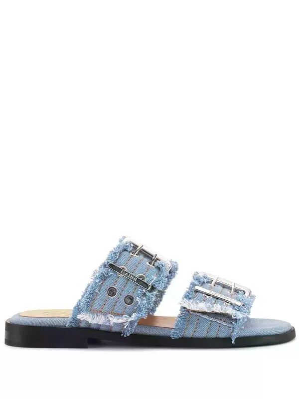 GANNI Denim Sandals - Blue