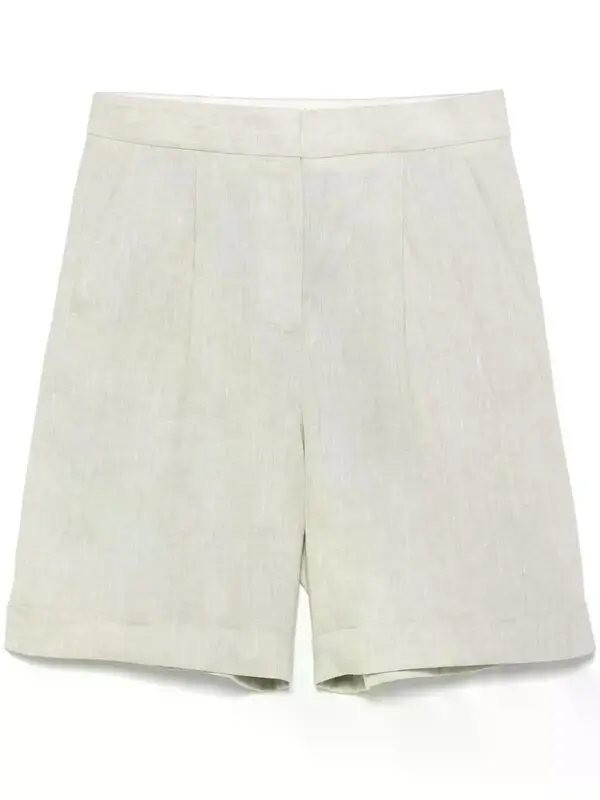 Peserico Linen Shorts - Green