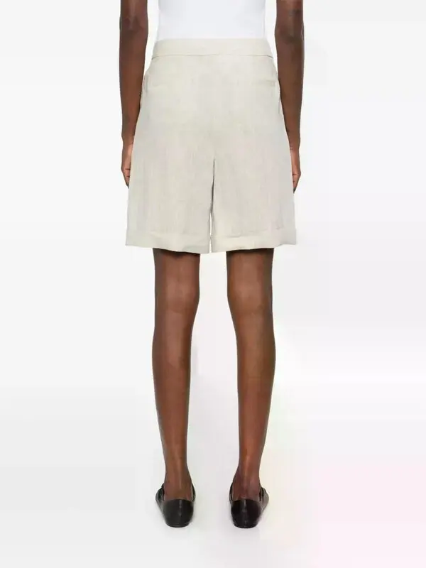 Peserico Linen Shorts - Green