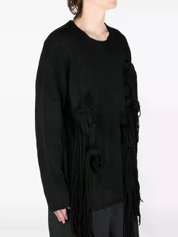 Comme Des Garçons Fringe-detailed Jumper