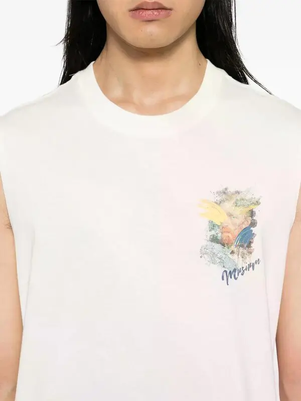 MUSIUM DIV. Graphic-print Vest - Neutrals