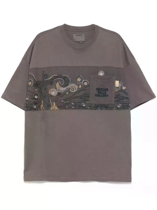 MUSIUM DIV. Logo-embroidered T-shirt