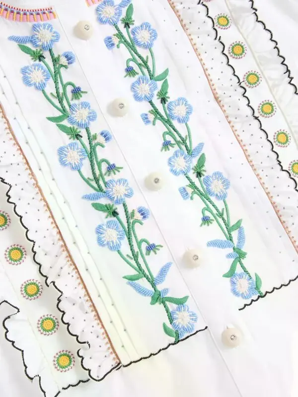 Valentino Garavani Embroidered Cotton Shirt