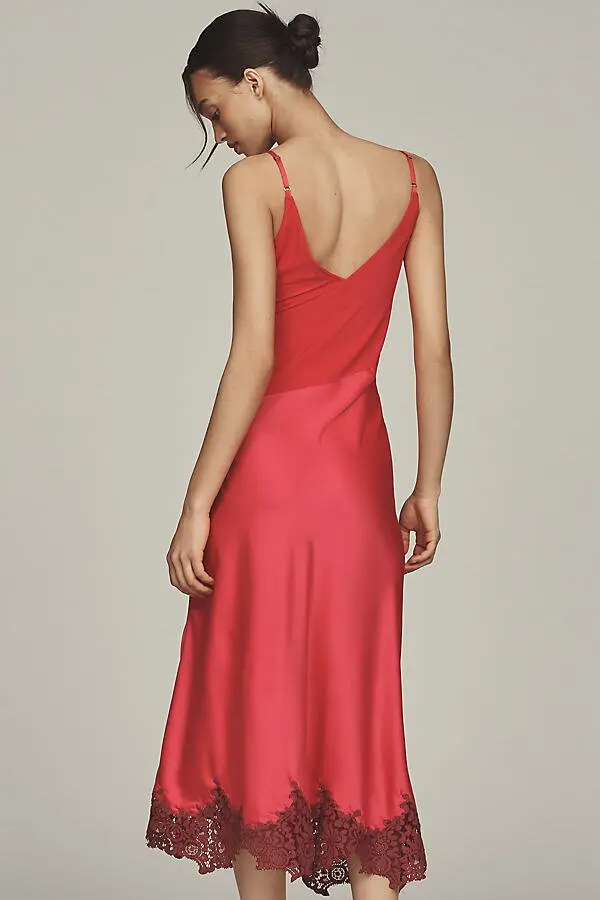 BL-NK Hector Side-slit Slip Midi Dress
